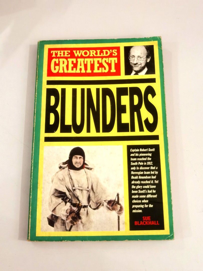 The World's Greatest Blunders Book By Sue Blackhall, Hobbies & Toys ...