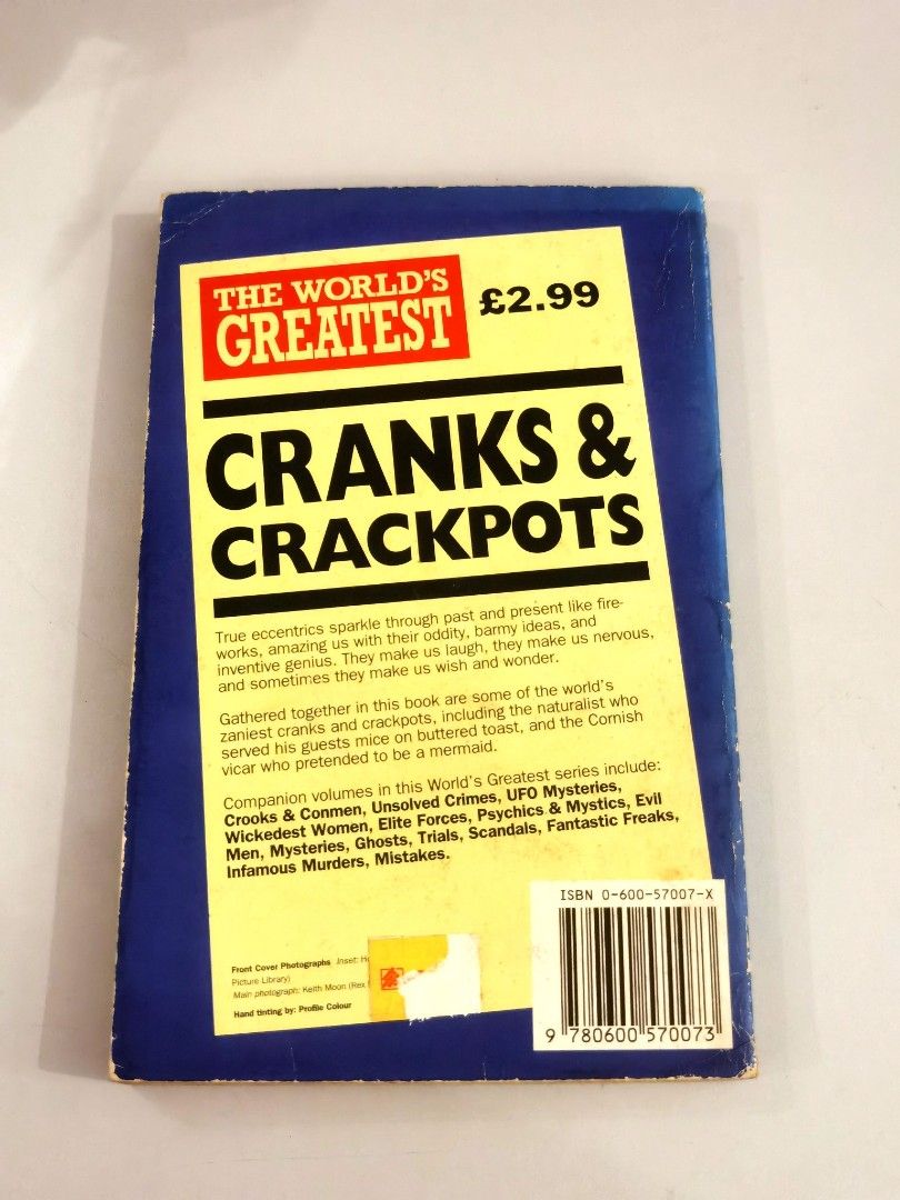 The World's Greatest Cranks & Crackpots Book By Margaret Nicholas ...