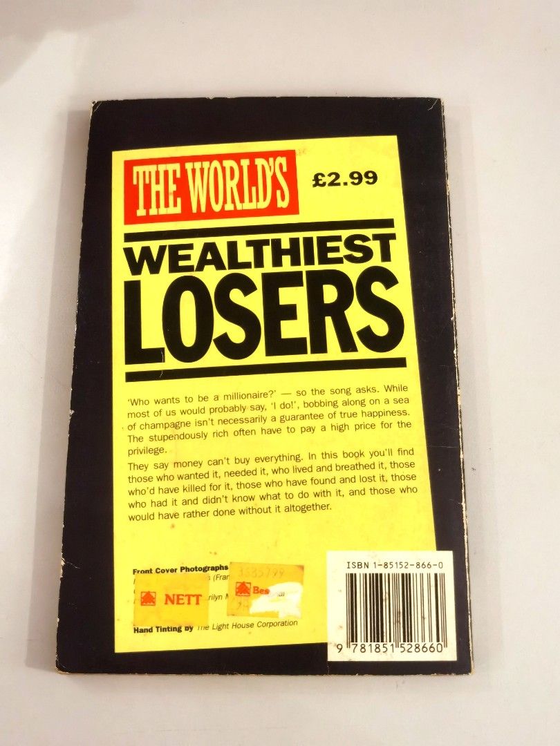 The World's Wealthiest Losers Book By Margaret Nicholas, Hobbies & Toys ...