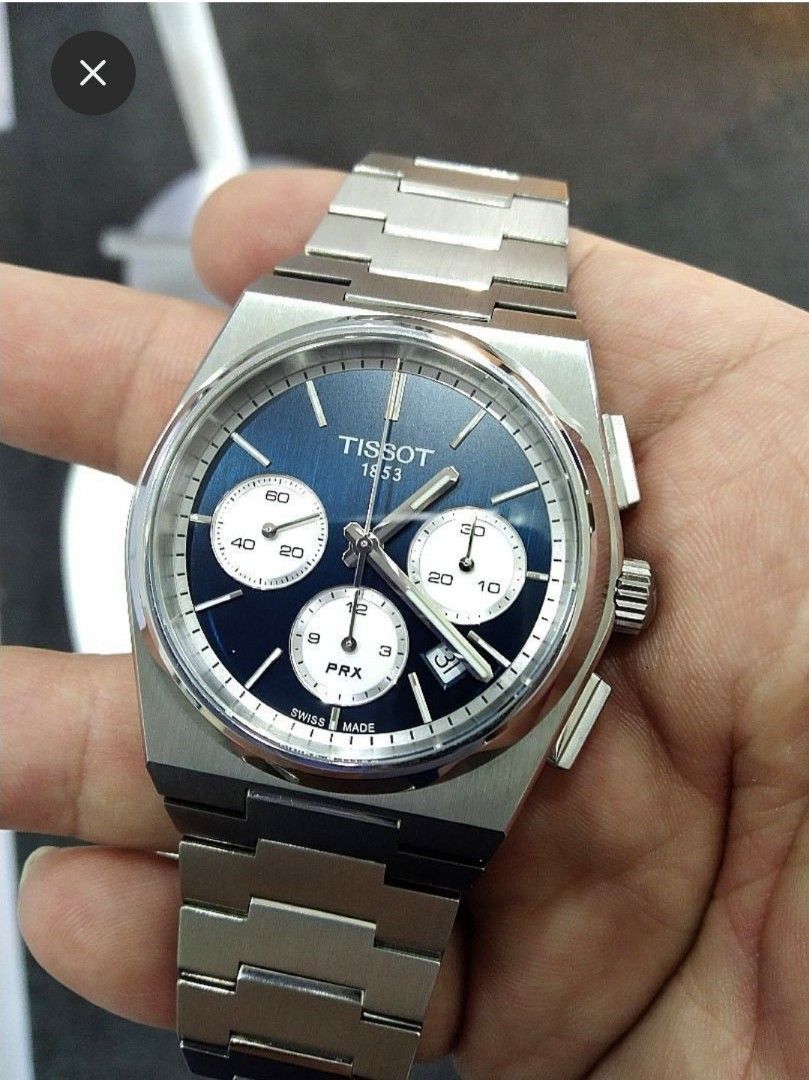 Tissot PRX Automatic Chronograph Blue Panda T137.427.11.041.00, Luxury ...