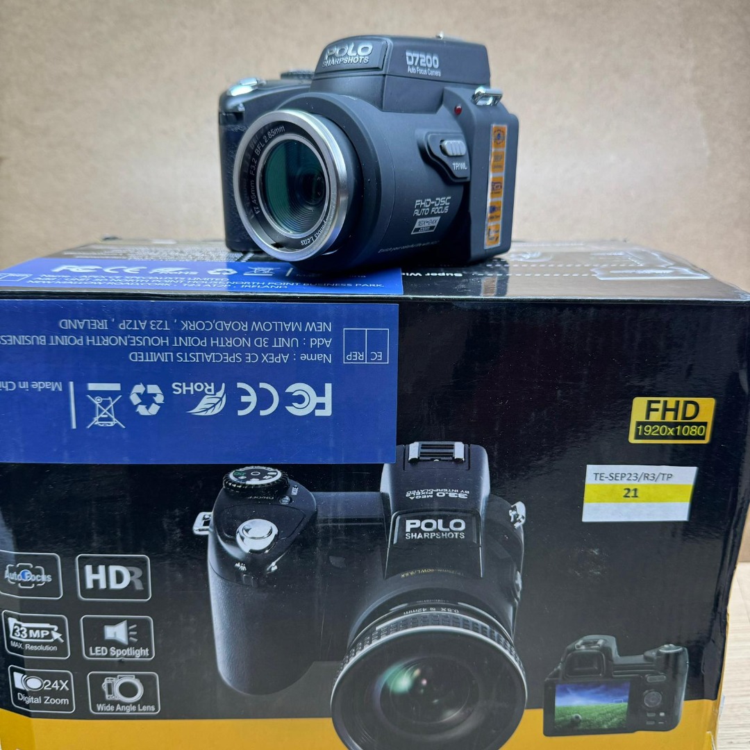 TP-POLOSHARPSHOT D7200 Digital Camera 33MP, Photography, Cameras on ...