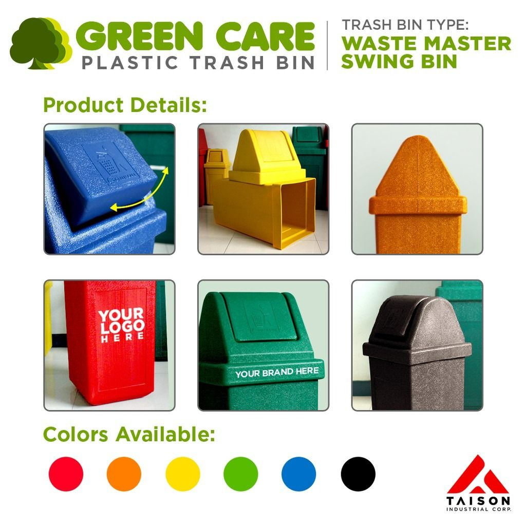 Trash Bin Type Waste Master Swing Bin 75L 75L Color Black, Furniture ...