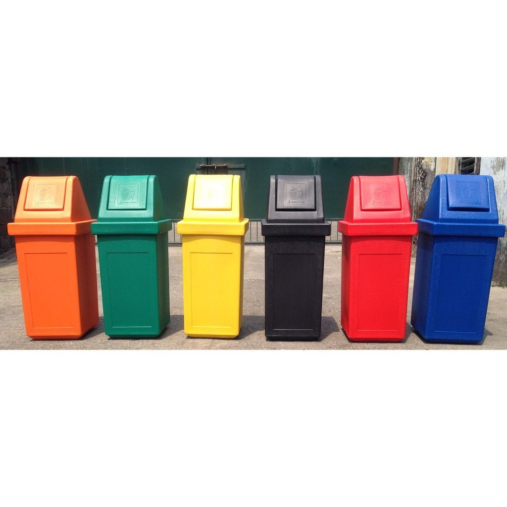 Trash Bin Type Waste Master Swing Bin 75L 75L Color Black, Furniture ...