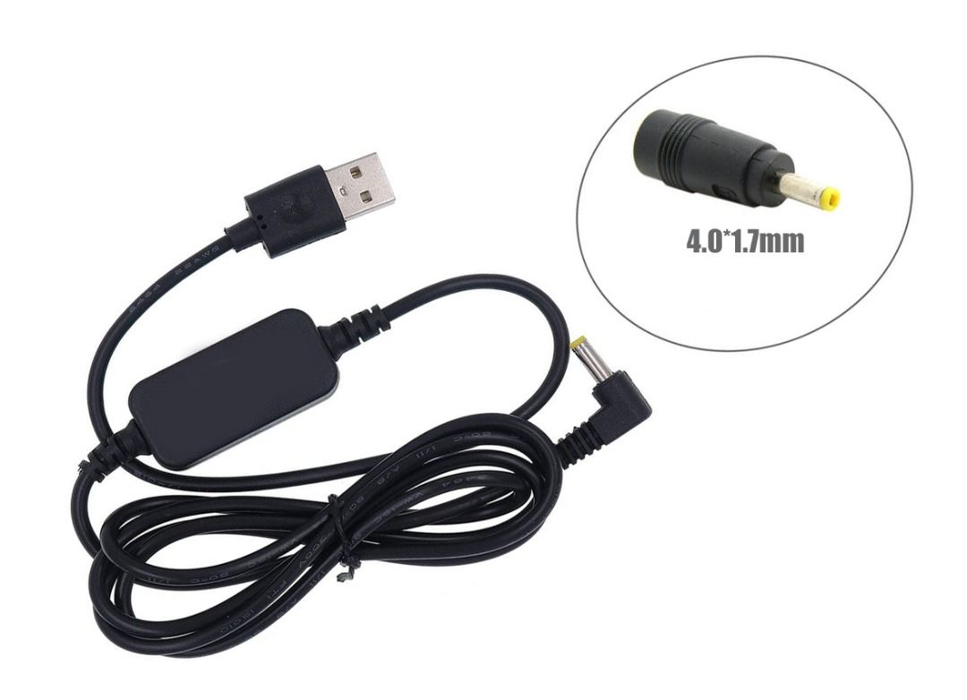 USB 5V to 12V Step up supply Power Cable Adapter converter wire Cable ...