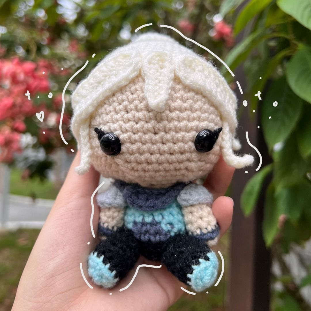 Valorant Jett handmade crochet plushie, Hobbies & Toys, Stationery ...