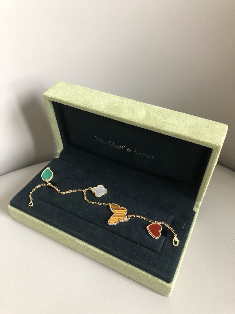 VCA Alhambra lucky bracelet 4 motif Van Cleef & Arpels, Luxury ...