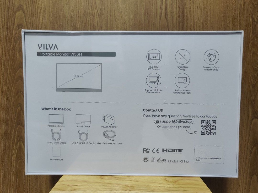 VILVA Portable Monitor (15.6''), Computers & Tech, Parts & Accessories ...
