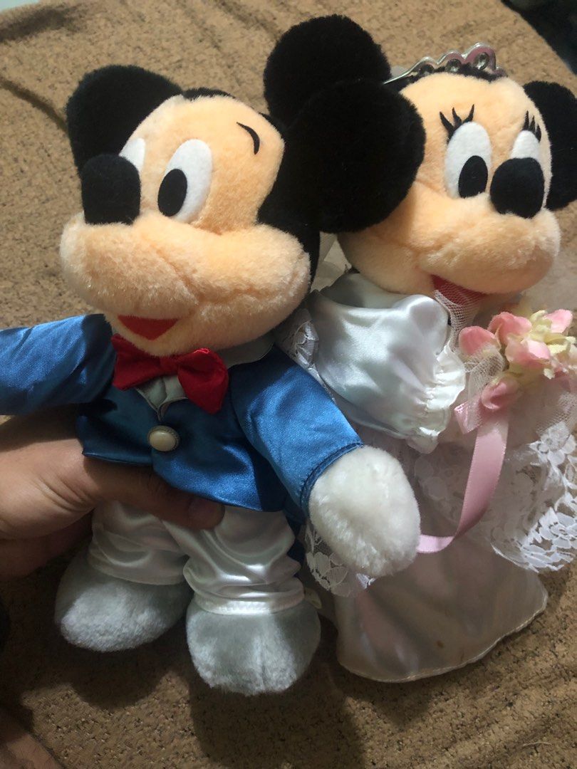 Vintage bride and groom mickey and minnie, Hobbies & Toys, Toys & Games ...