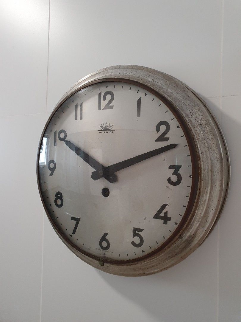 Vintage FFR Morbier Wall Clock, Furniture & Home Living, Home Decor ...