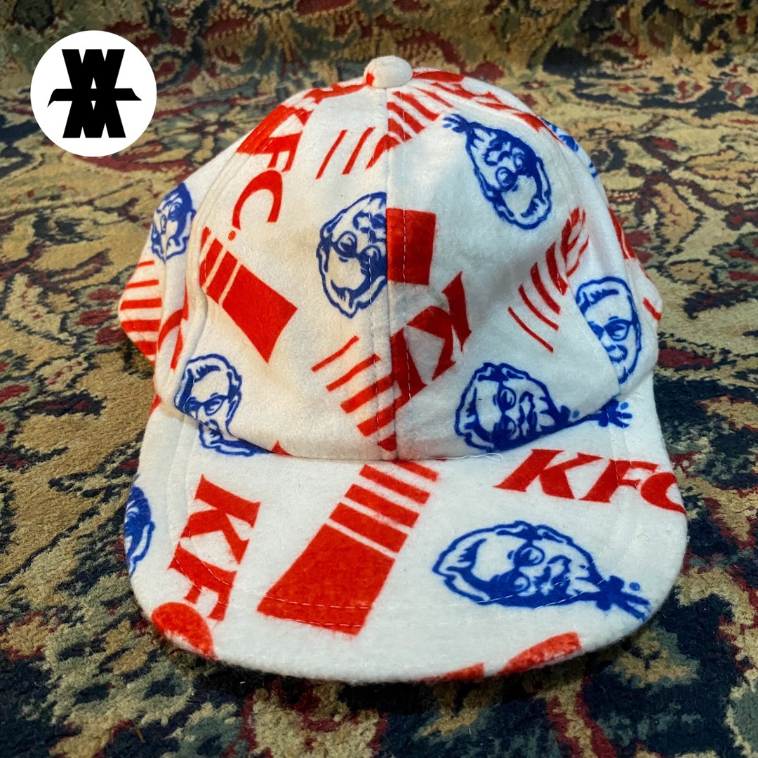 Vintage KFC Fullprint Fleece Hats, Fesyen Pria, Aksesoris, Topi di Carousell