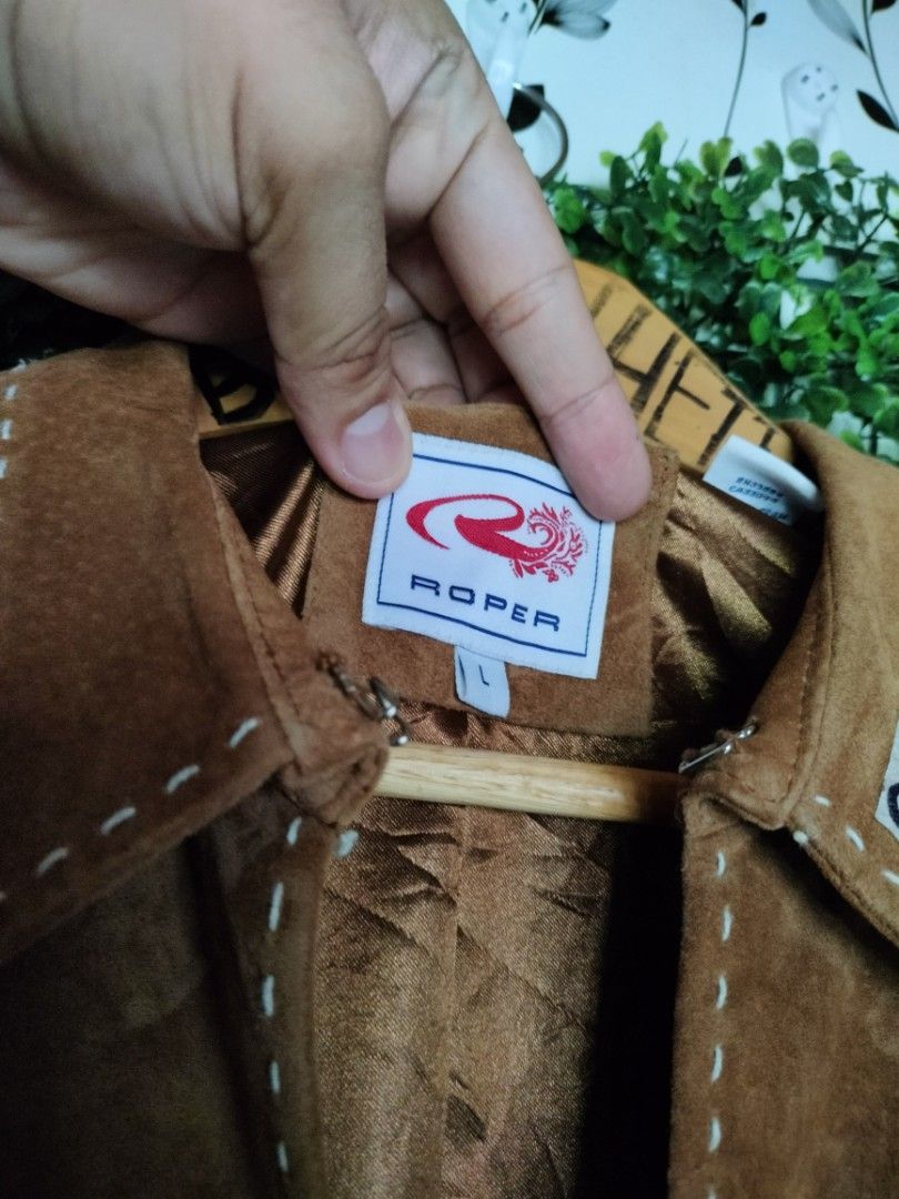 Vintage Roper Leather Jacket, Men's Fashion, Coats, Jackets and ...