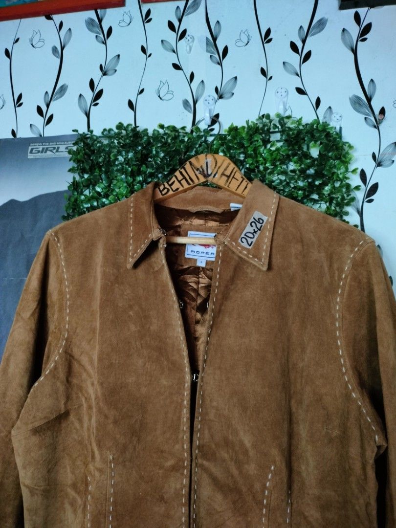 Vintage Roper Leather Jacket, Men's Fashion, Coats, Jackets and ...