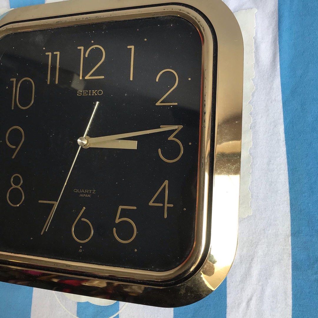 Vintage Space Age Goldie Wall Clock SEIKO Japanese Vintage watch ...