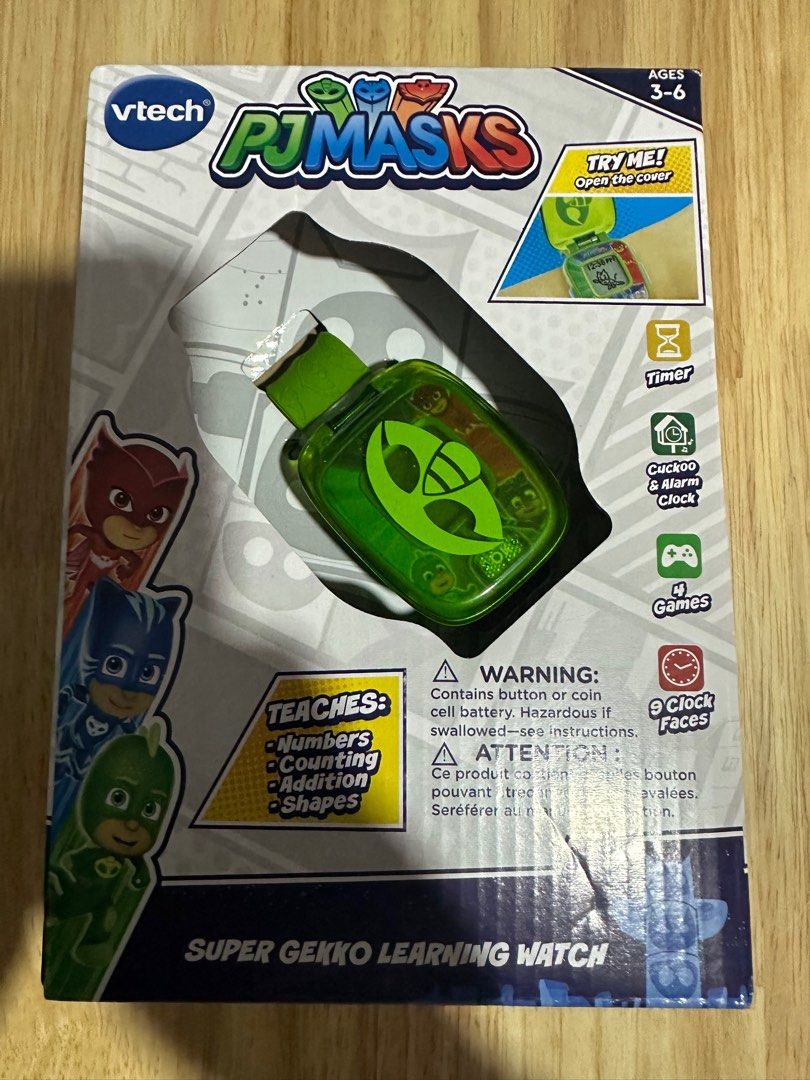V-tech PJ Mask Watch Gekko, Hobbies & Toys, Toys & Games on Carousell