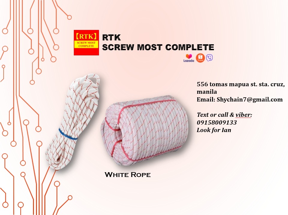 White Rope 24mm, Commercial & Industrial, Construction & Building ...
