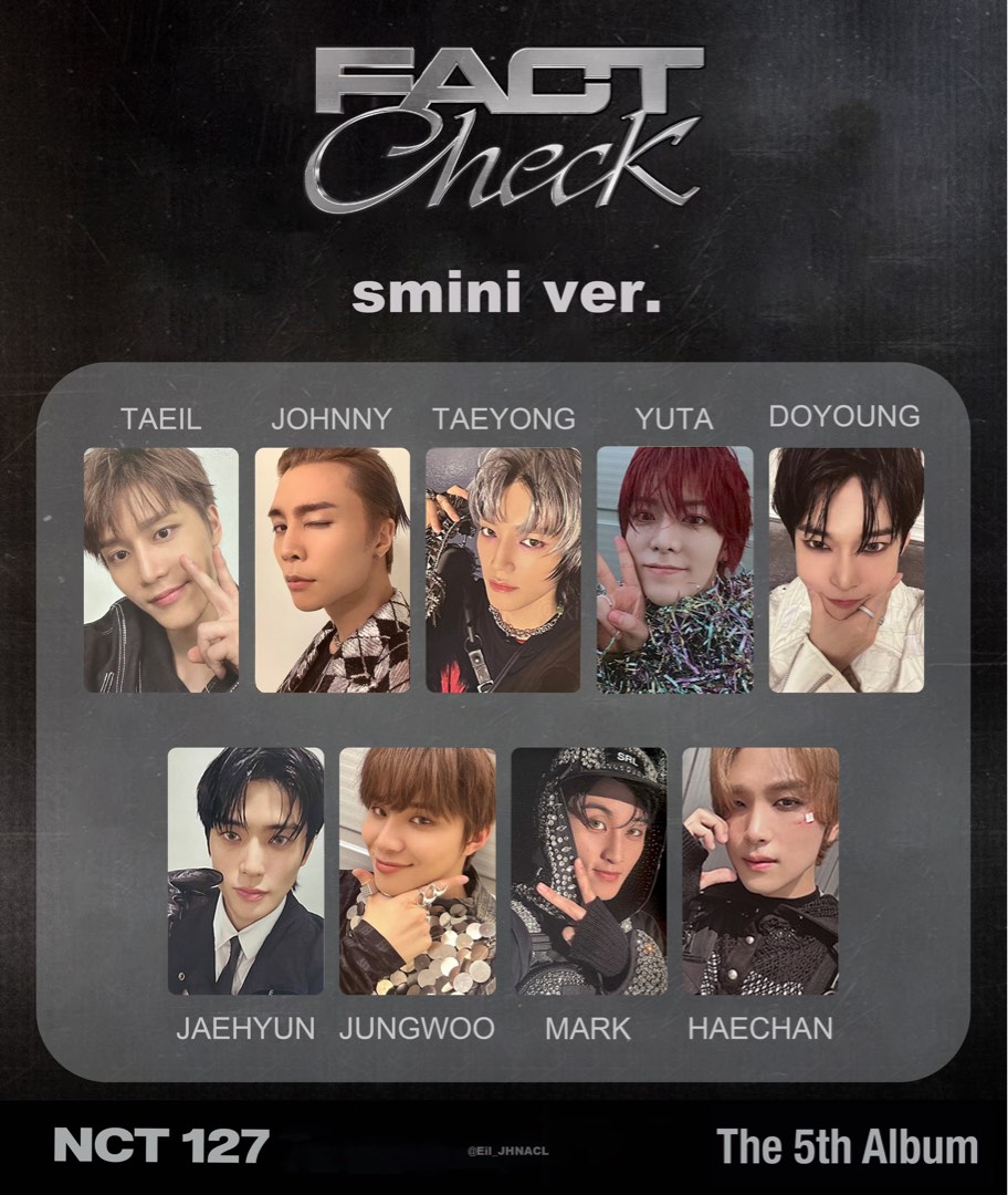 WTT NCT 127 Fact Check Smini, Hobbies & Toys, Memorabilia ...