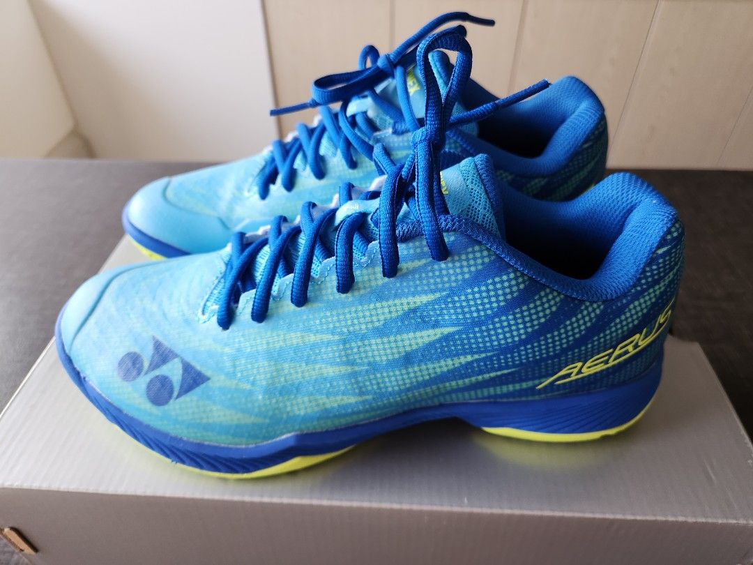 Yonex Aerus Z Blue Badminton Shoes 25 cm US 7, Sports Equipment, Sports ...