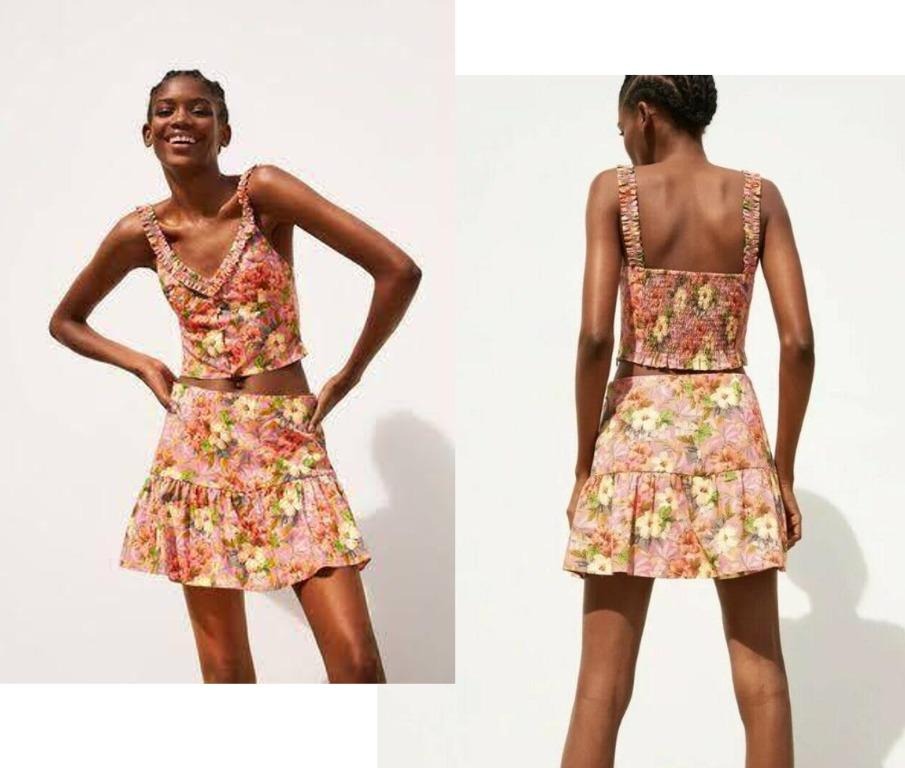 Zara floral coordinates, Women's Fashion, Dresses & Sets, Sets or ...
