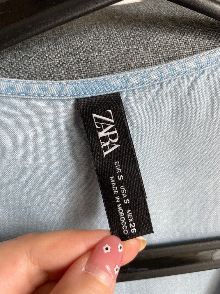 Zara Light Blue Denim Dress, Women's Fashion, Dresses & Sets, Dresses ...