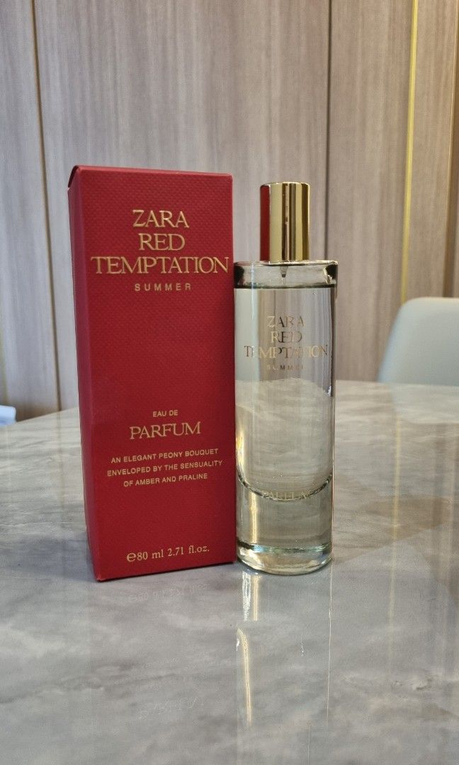 Zara Red Temptation SUMMER 80ML, Beauty & Personal Care, Fragrance ...