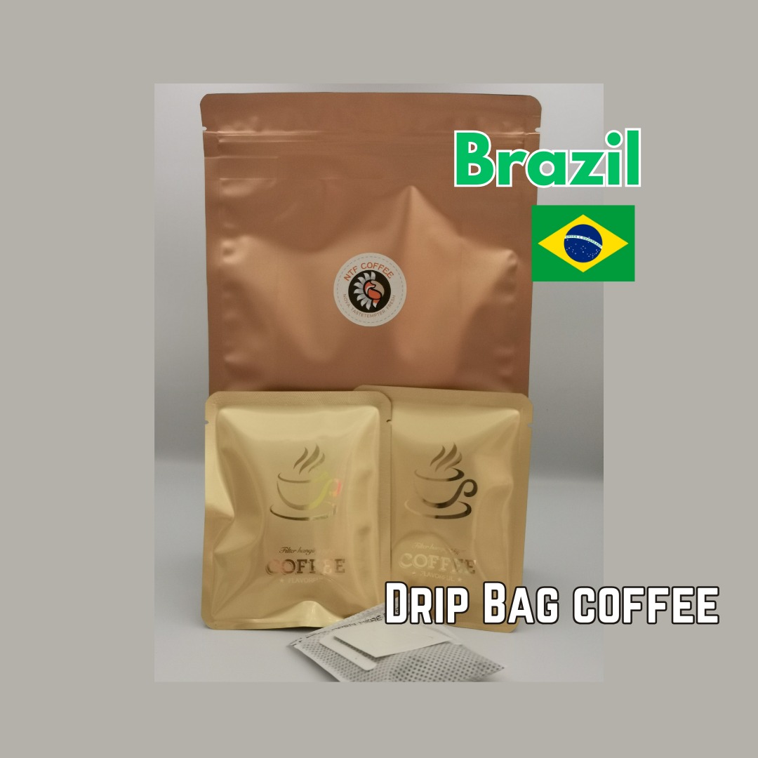 (10 Coffee Drip Bags/pack) Brazil - Yellow Bourbon, Food & Drinks ...