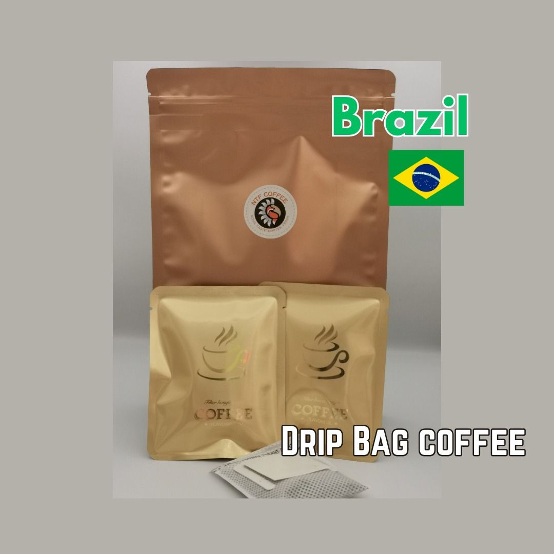 (10 Coffee Drip Bags/pack) Brazil - Yellow Bourbon, Food & Drinks ...