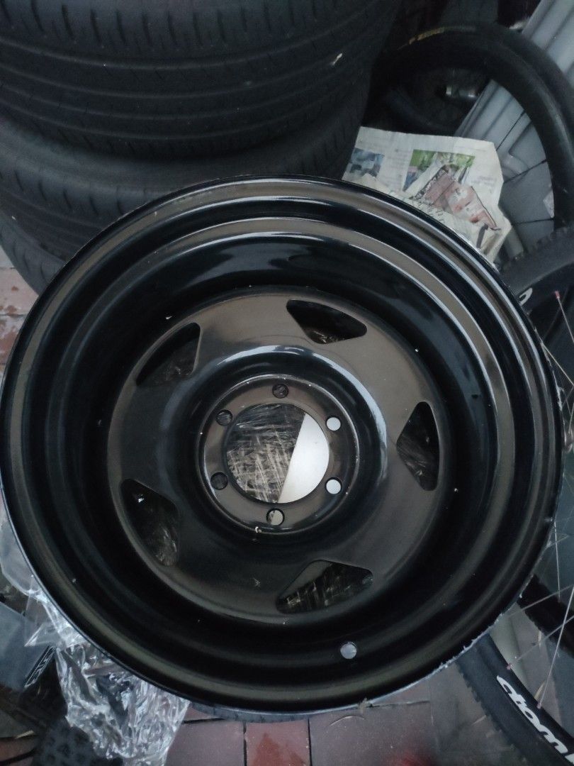 16 inch steel off road rims, Car Accessories, Tyres & Rims on Carousell