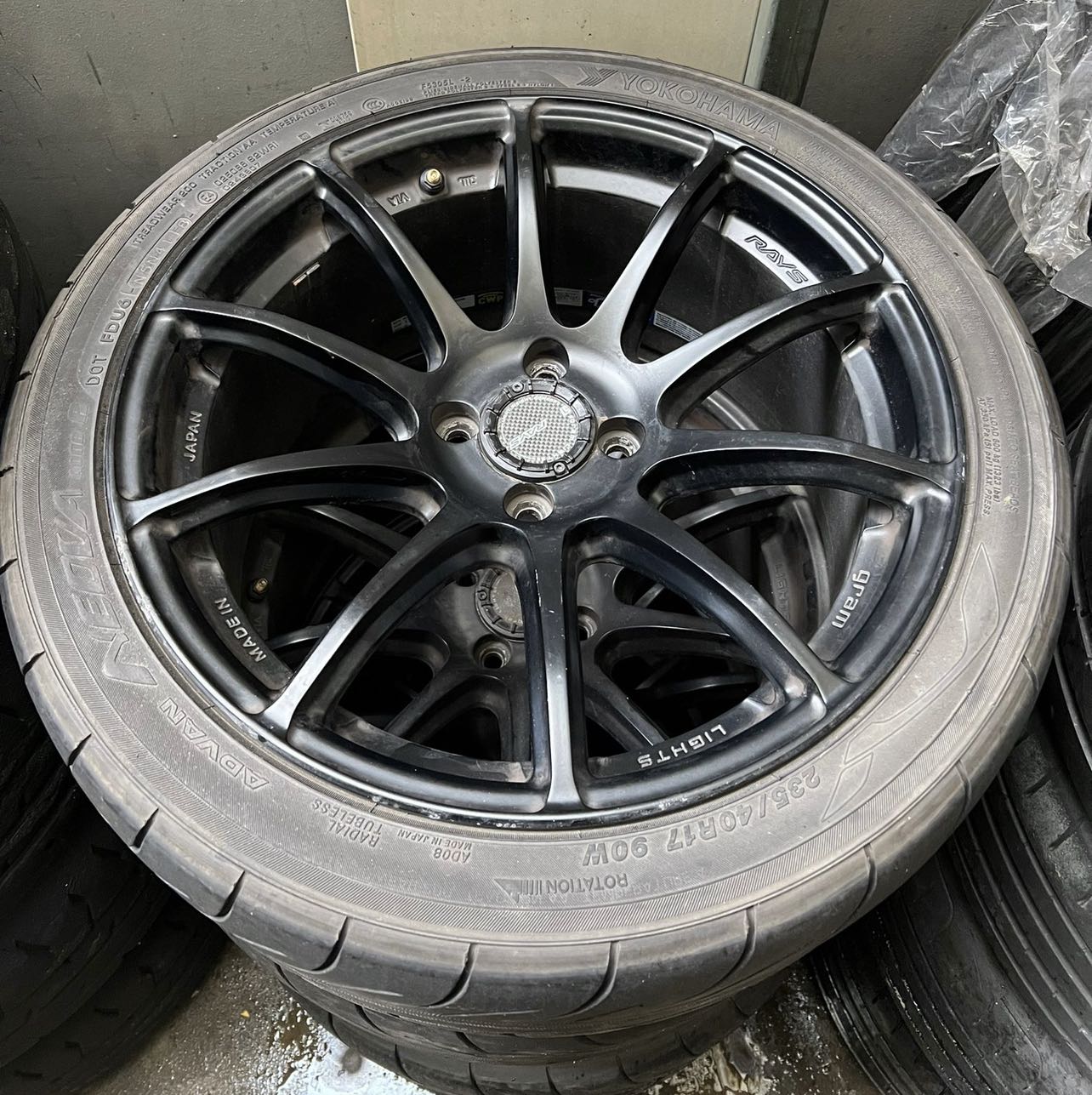 Rays 17’ original GL-57 TRANSCEND 4x100, Car Accessories, Tyres & Rims on Carousell