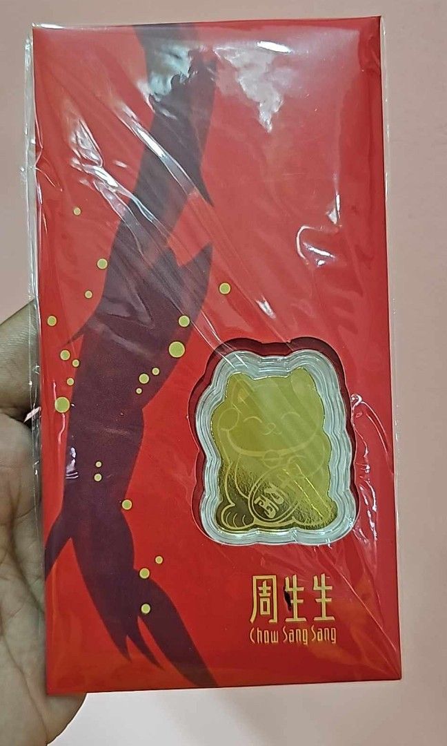 24K Gold Lucky Cat Sticker with Certificate Card of Authenticity, Women ...