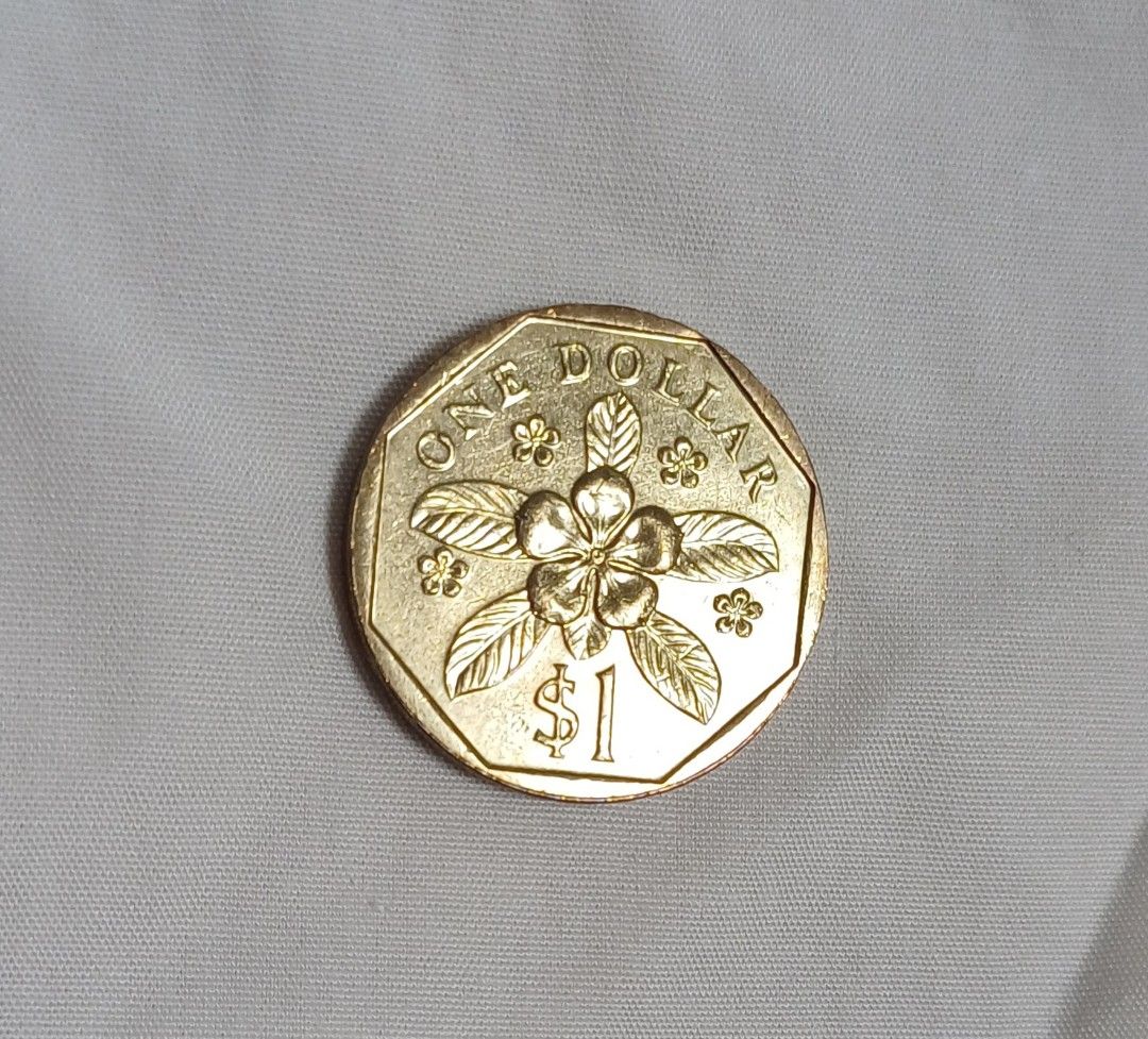 2nd Series Singapore AUNC $1 Coin, Hobbies & Toys, Memorabilia ...