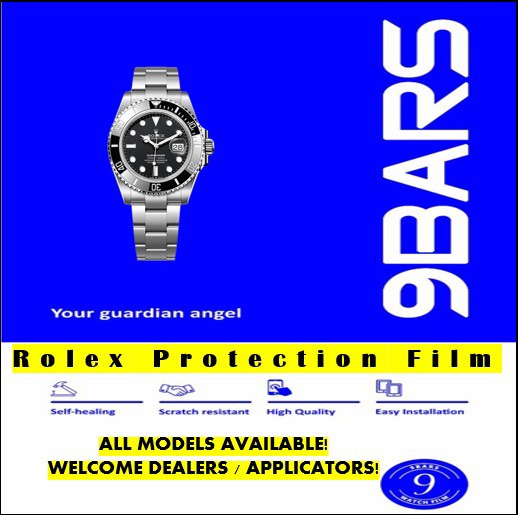 9BARS ROLEX PROTECTION FILM, Luxury, Watches on Carousell
