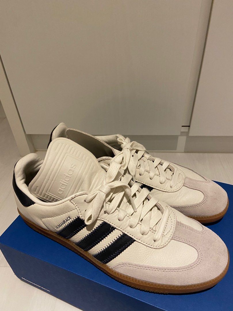 Adidas Samba Pharrell Human race cloud white, Men's Fashion, Footwear ...
