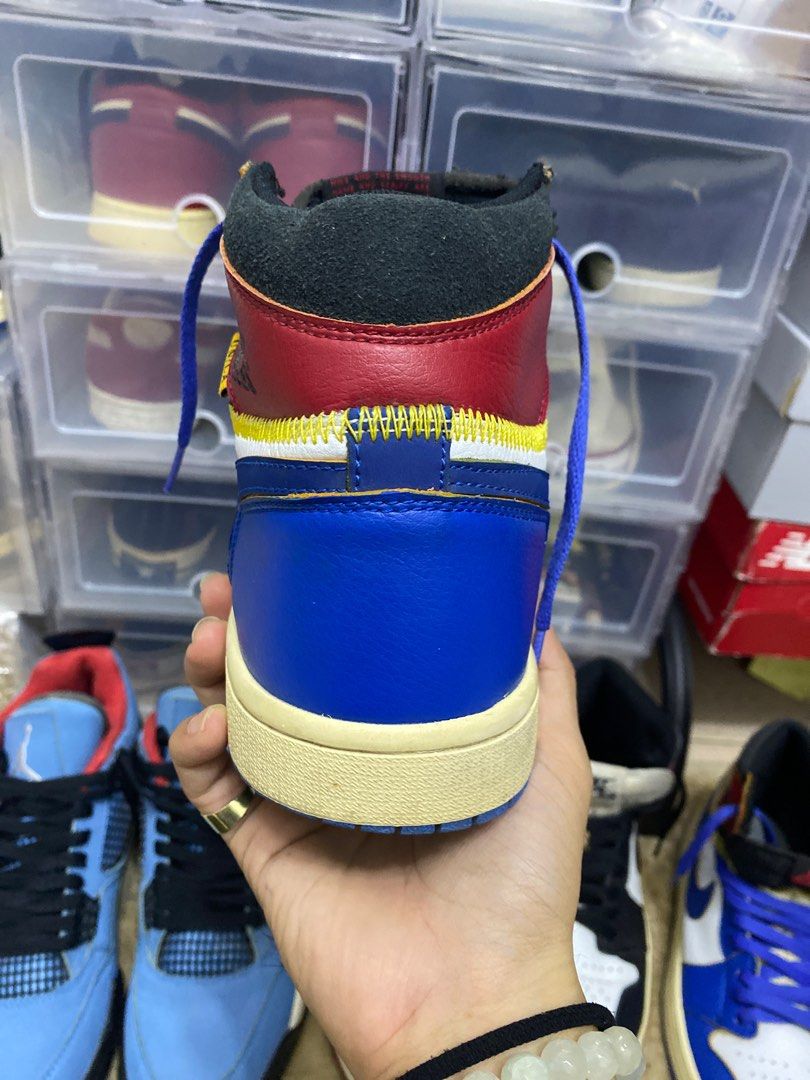 AIR JORDAN 1 HIGH UNION “STORM BLUE”, Men's Fashion, Footwear, Sneakers ...
