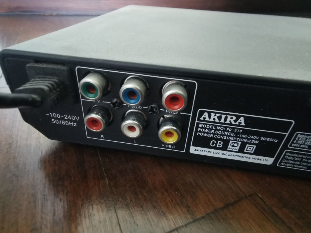AKIRA DVD CD Player Versatility PD-318, TV & Home Appliances, TV ...