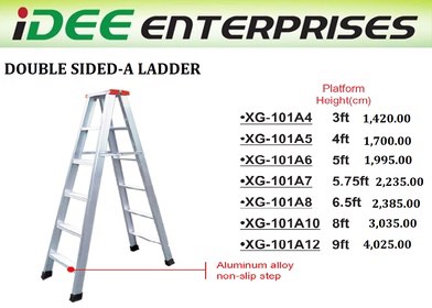 ALLUMINUM ALLOY LADDER, Commercial & Industrial, Construction Tools ...