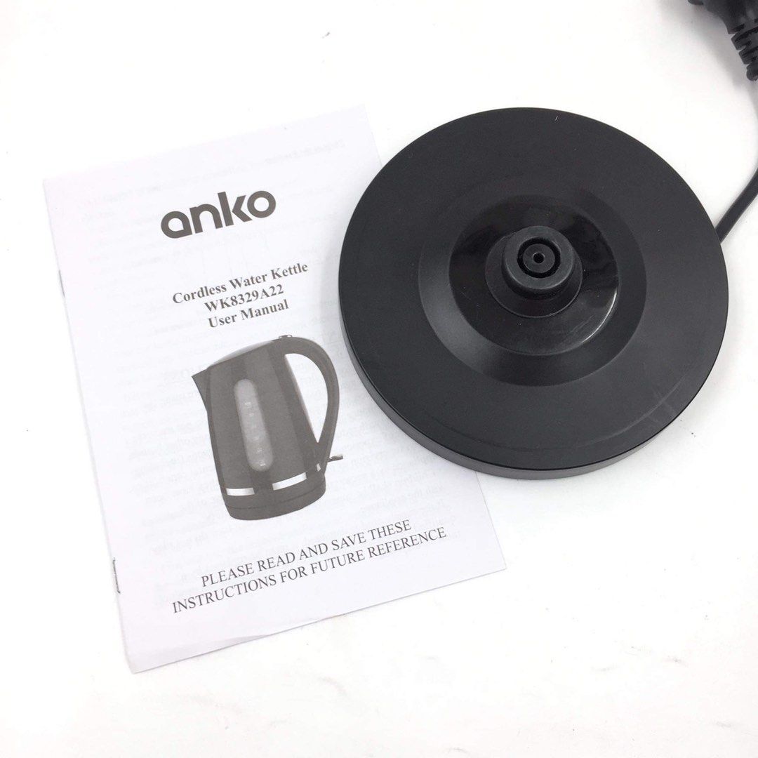 ANKO 1.7 Liters Cordless Black Water Kettle 220volts, TV & Home ...