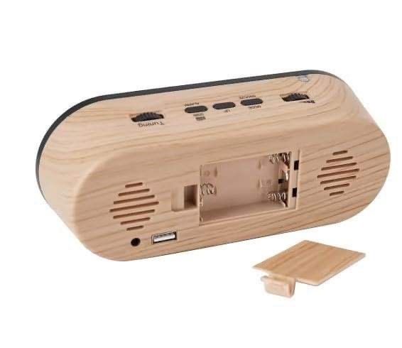 Anko Wooden Digital Clock Alarm, Furniture & Home Living, Home Decor ...
