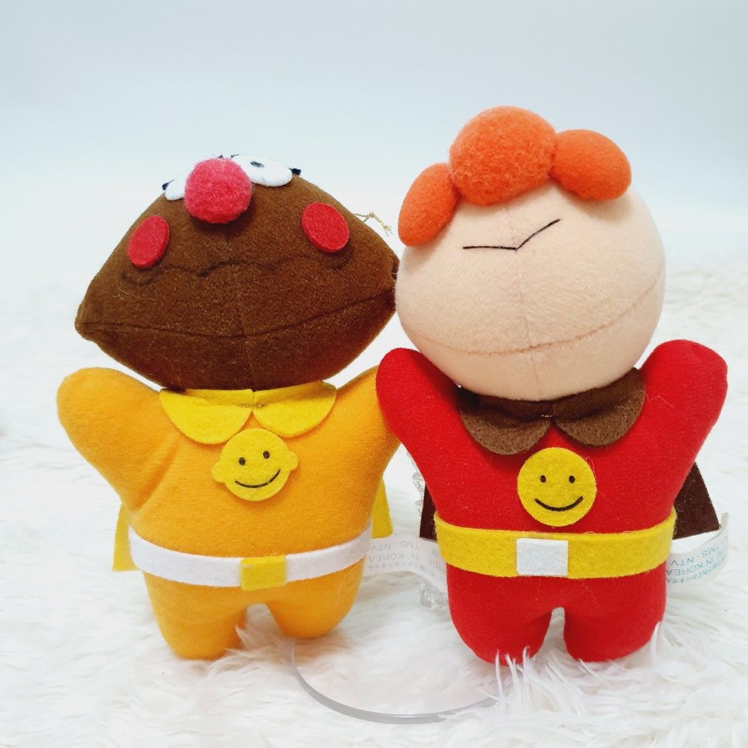Anpanman Currybreadman Plush Mascot Set, Hobbies & Toys, Toys & Games ...