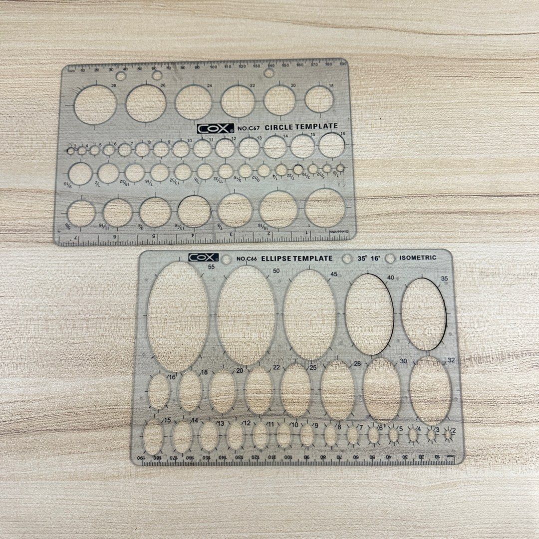 Architectural Templates/Stencils/Ruler/Triangles, Hobbies & Toys ...