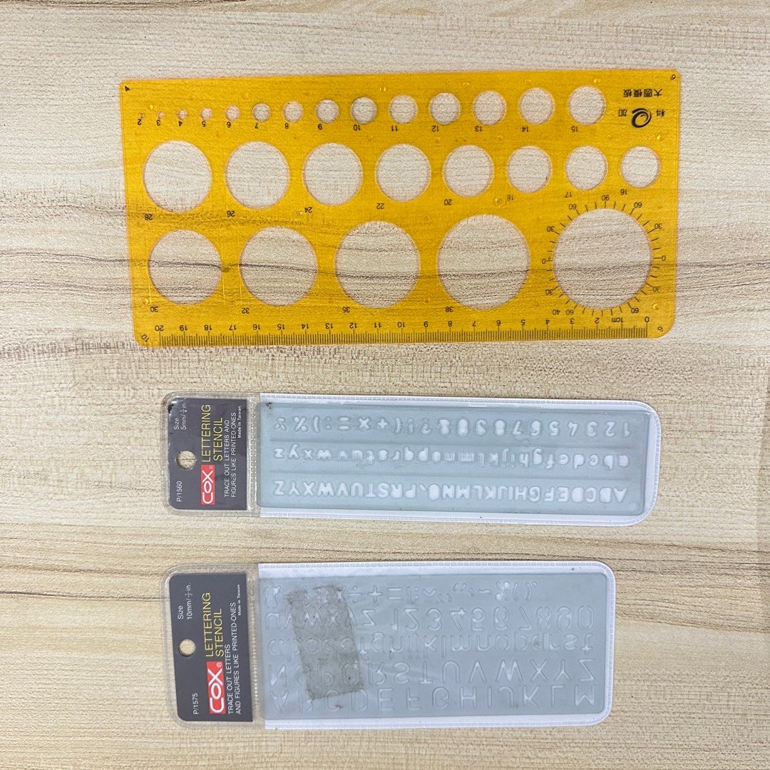 Architectural Templates/Stencils/Ruler/Triangles, Hobbies & Toys ...