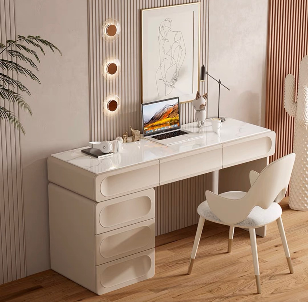 ARKS Modern Sintered Stone Study Table, Furniture & Home Living ...