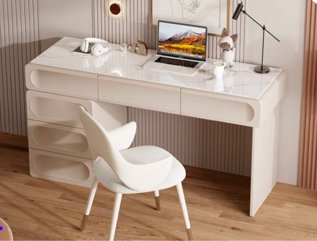 ARKS Modern Sintered Stone Study Table, Furniture & Home Living ...