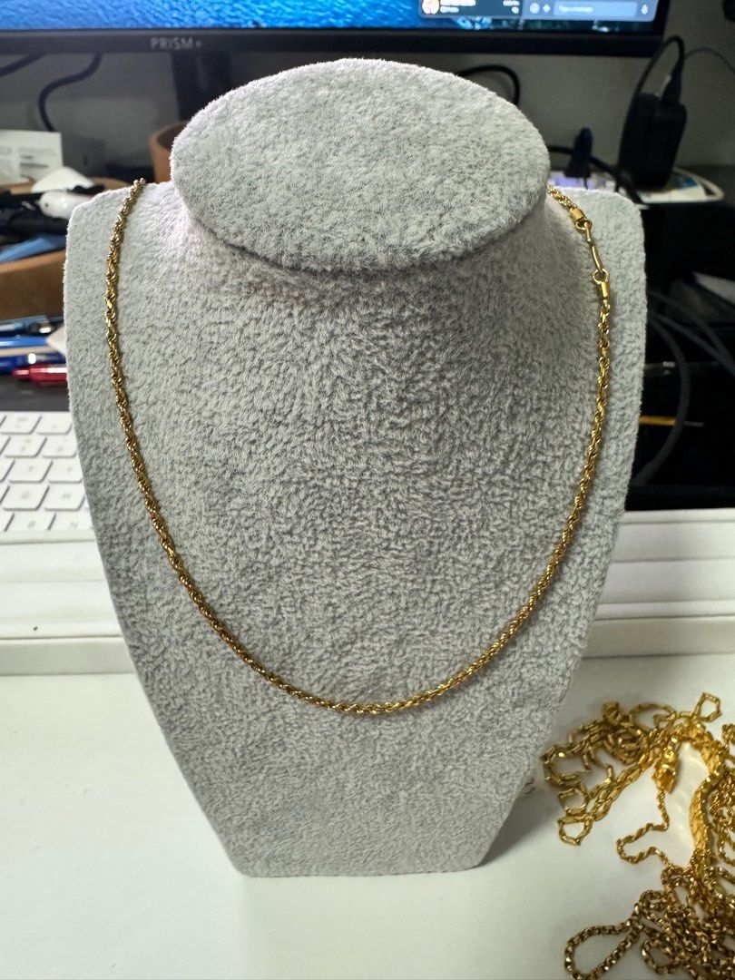 Assorted 916 Yellow Gold Chains, Women's Fashion, Jewelry & Organisers ...
