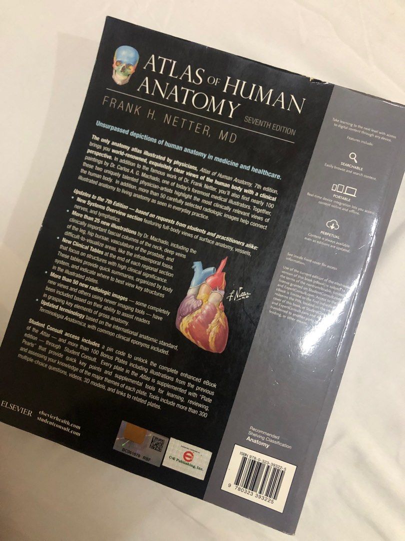 ATLAS OF HUMAN ANATOMY 7TH EDITION BY FRANK H. NETTER, Hobbies & Toys ...