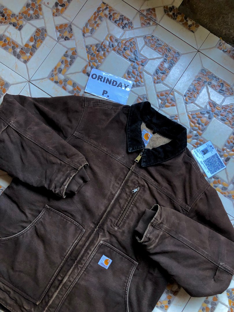 Authentic Carhartt WC061 DKB Blanket Work Chore Detroit Bomber Jacket ...