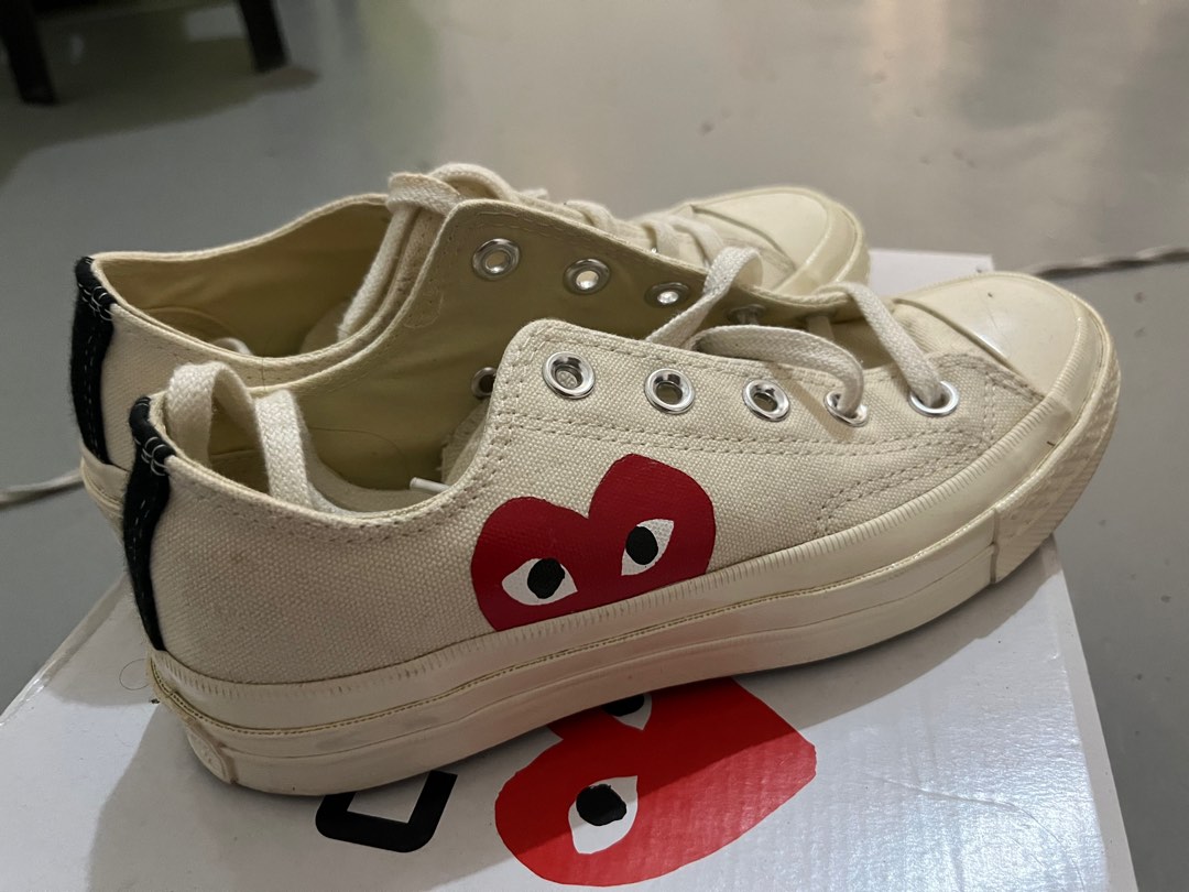 Authentic Converse x CDG Sneakers, Women's Fashion, Footwear, Sneakers ...