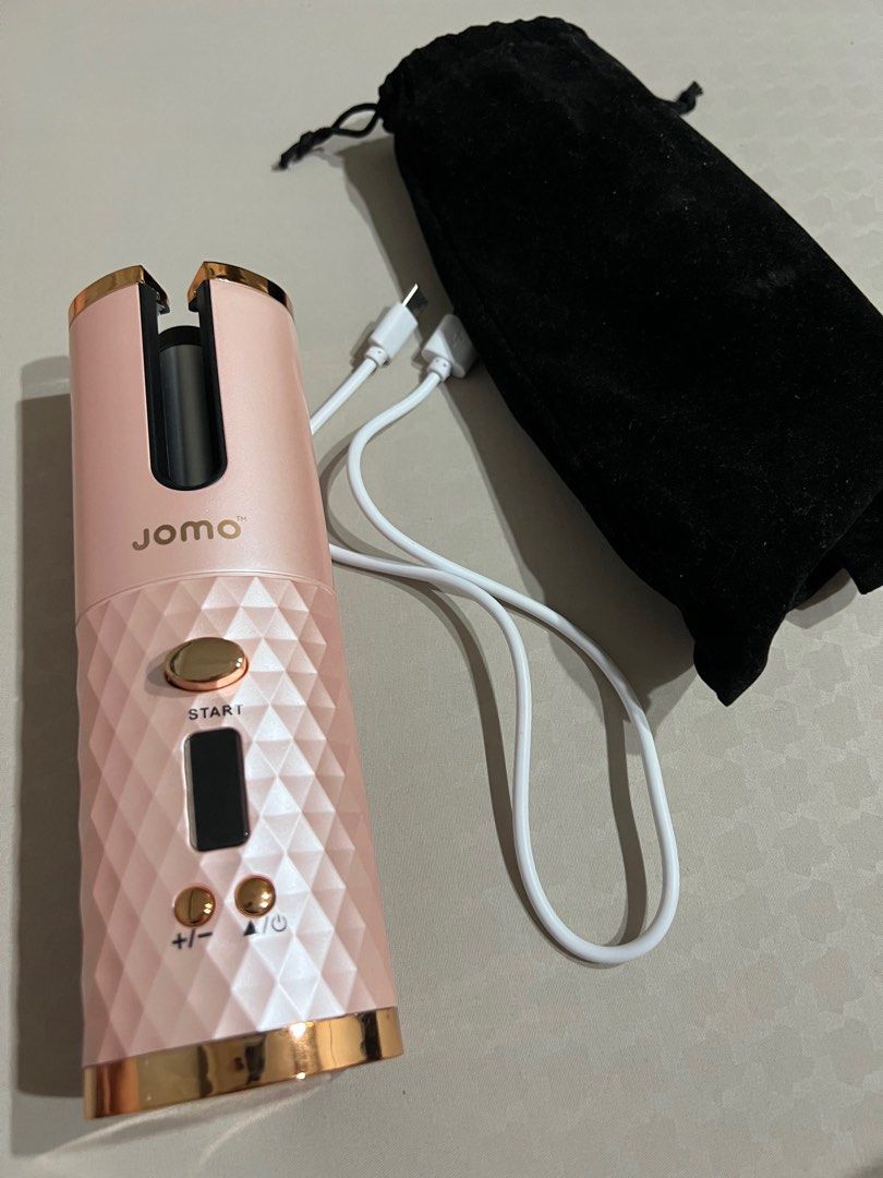 Automatic wireless hair curler in pink, Beauty & Personal Care, Hair on ...