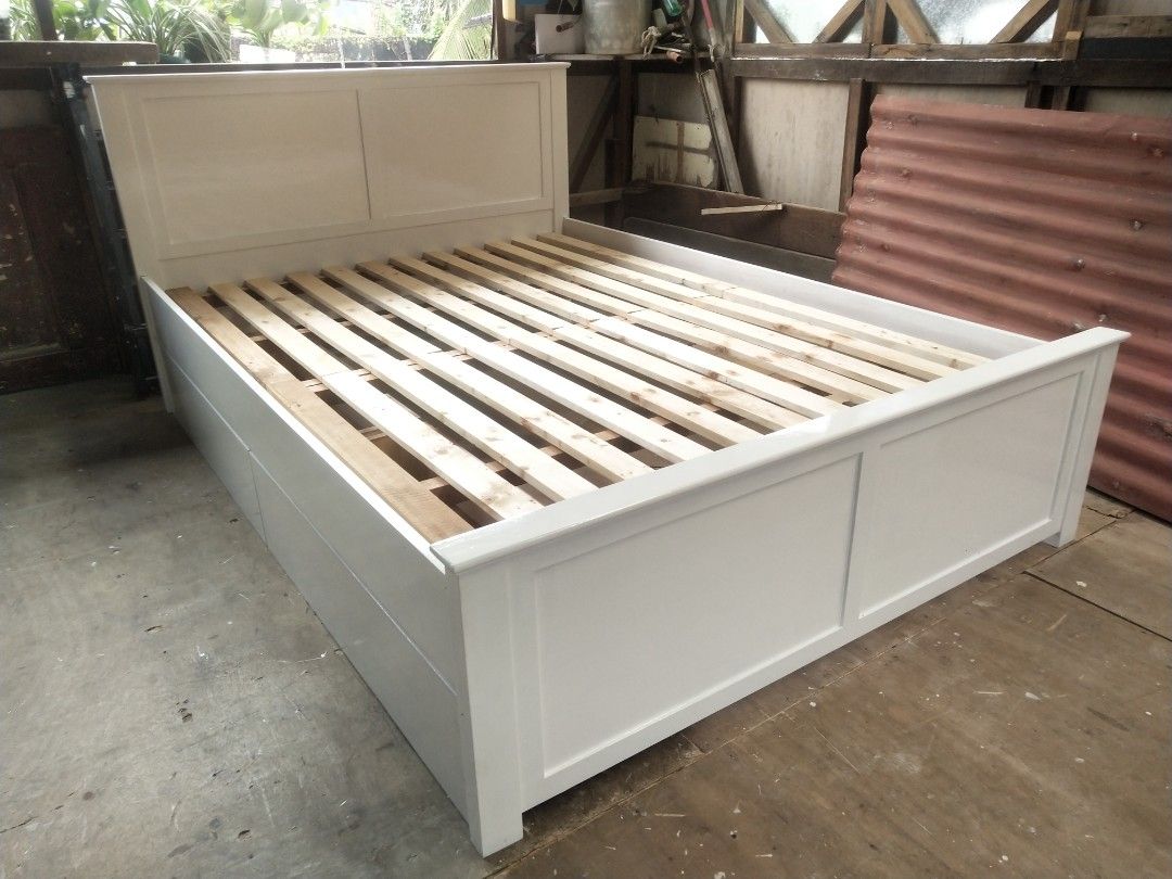 Bed Frame, Custom Bed Frame, Kama, Higaan, Papag, Furniture & Home ...
