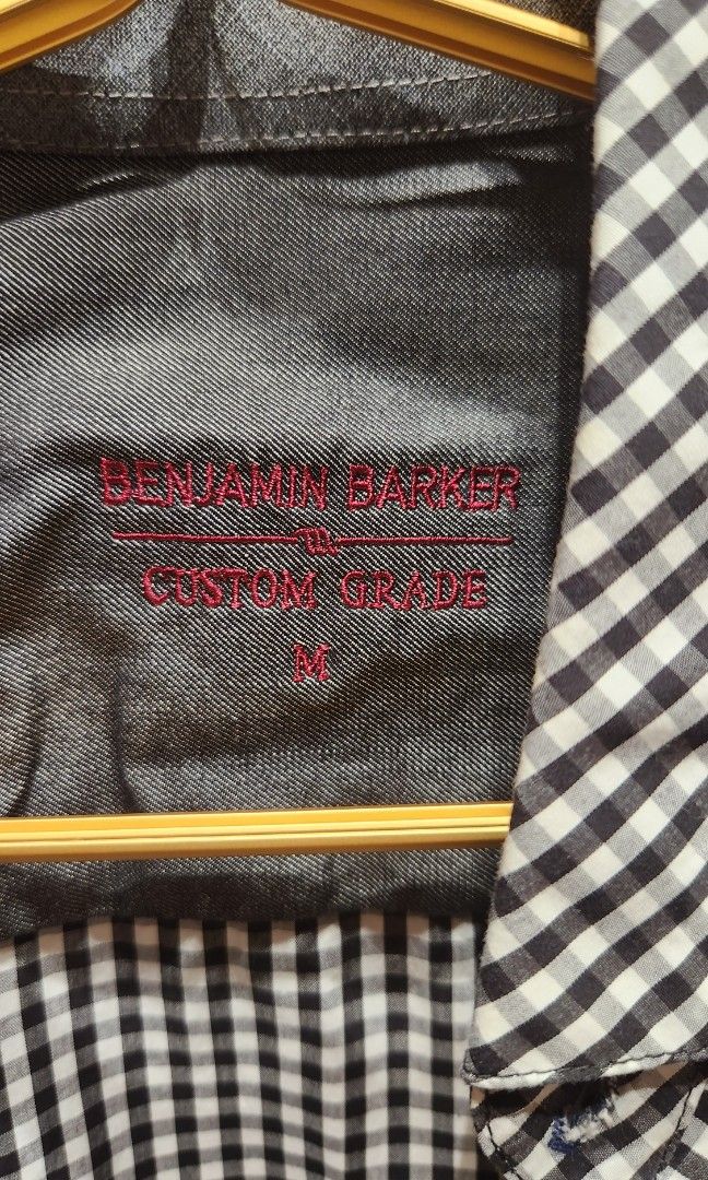 Benjamin Barker Checkered Top, Men's Fashion, Tops & Sets, Formal ...