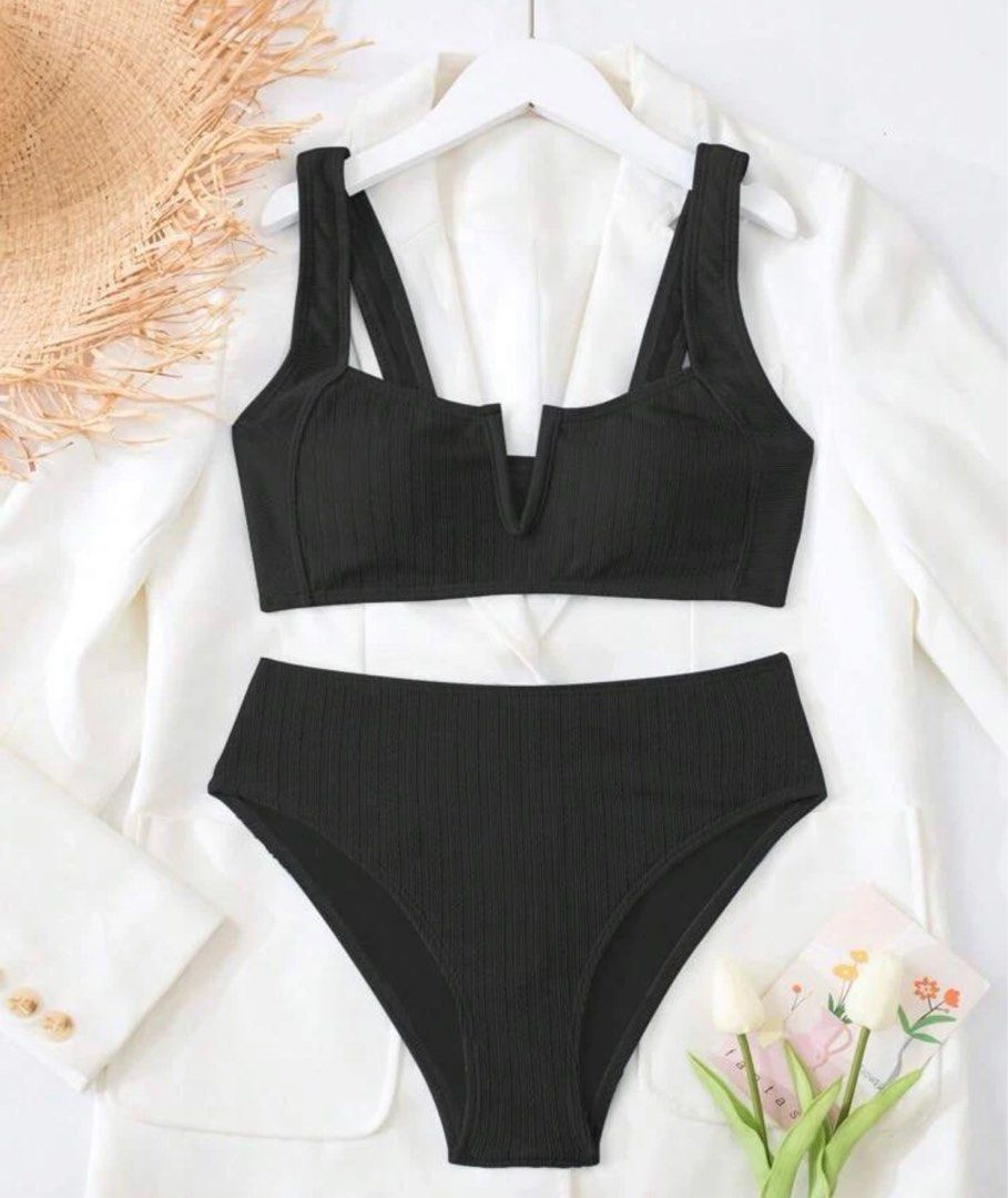 Black Bikini, Women's Fashion, Swimwear, Bikinis & Swimsuits on Carousell